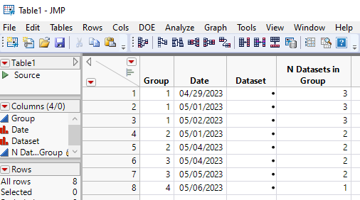 Add Counter for Unique Cases in Groups - JMP User Community
