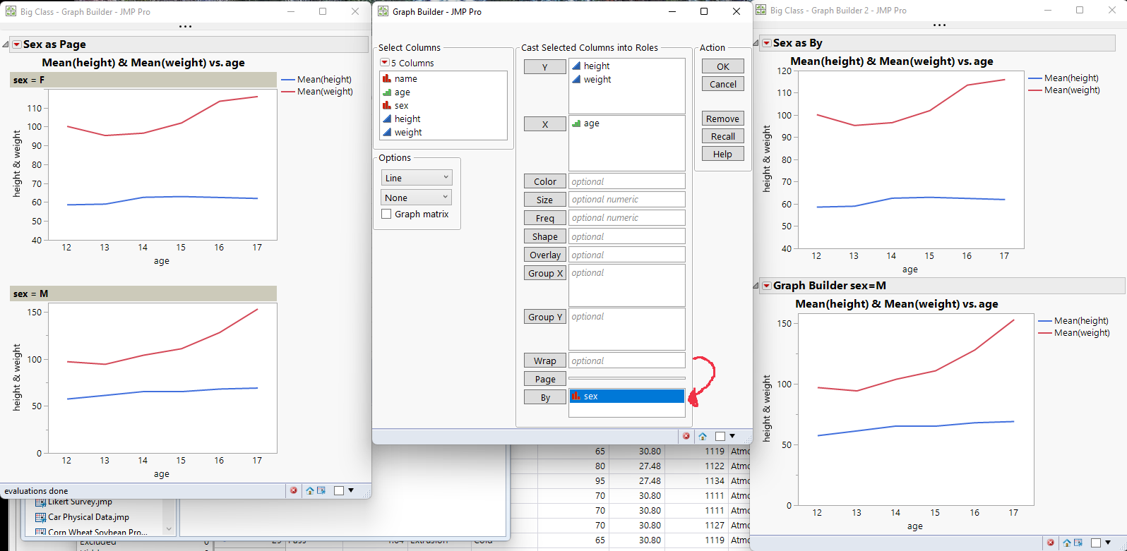 Solved: How do I create 2 or more legend boxes in Graph Builder and place each in the re ...