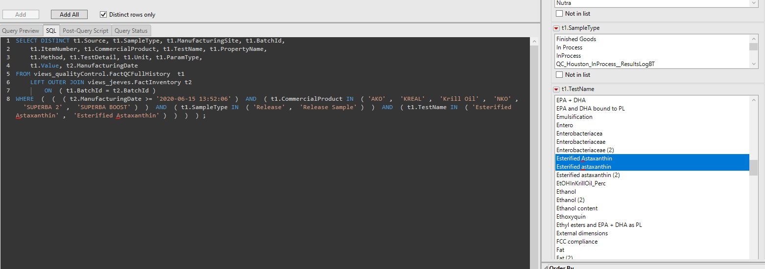Solved: Confused Query Builder or confused user? - JMP User Community