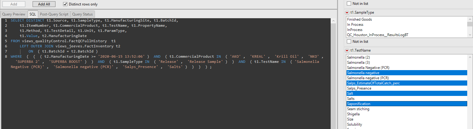 Solved: Confused Query Builder or confused user? - JMP User Community