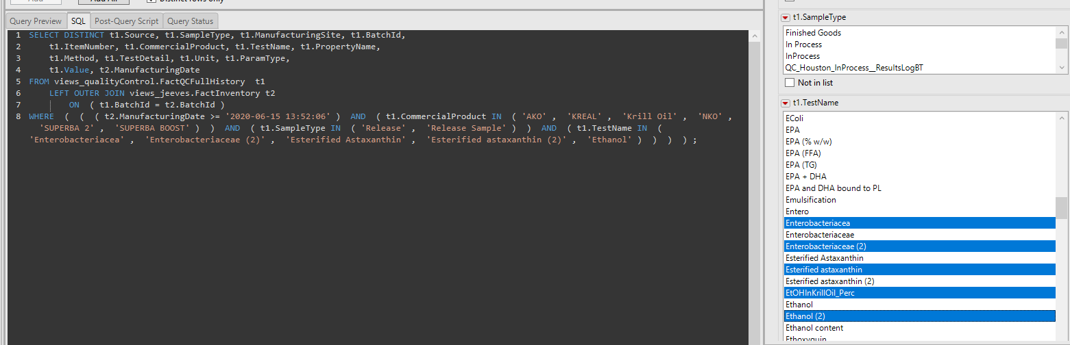 Solved: Confused Query Builder or confused user? - JMP User Community