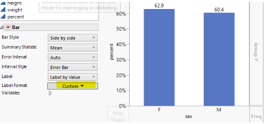 Remove percentage sign in Graph Builder - JMP User Community