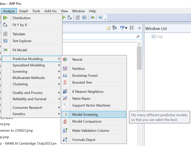Solved Prediction Model Screening Jmp User Community
