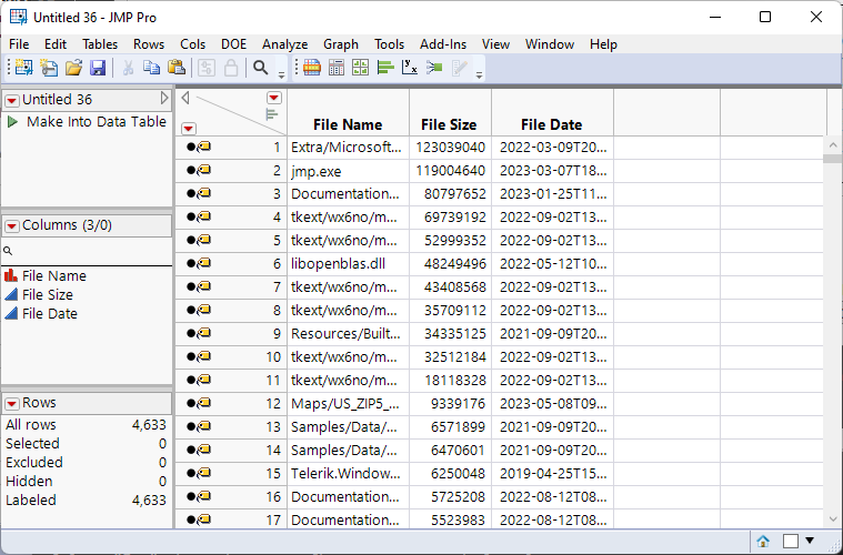 Making a directory tree viewer in JMP - JMP User Community
