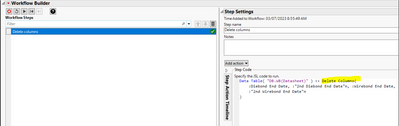 Workflow and Alert to record delete columns which are referenced to another colu... - JMP User ...