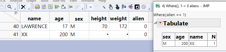 Outlier (👽) screening with Jmp Dashboards - how? - JMP User Community