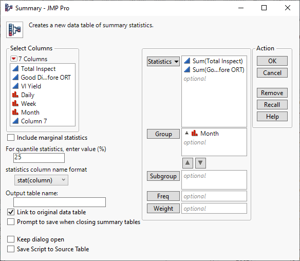 Jmp Yield Not Matching With Power Bi And Excel Jmp User Community