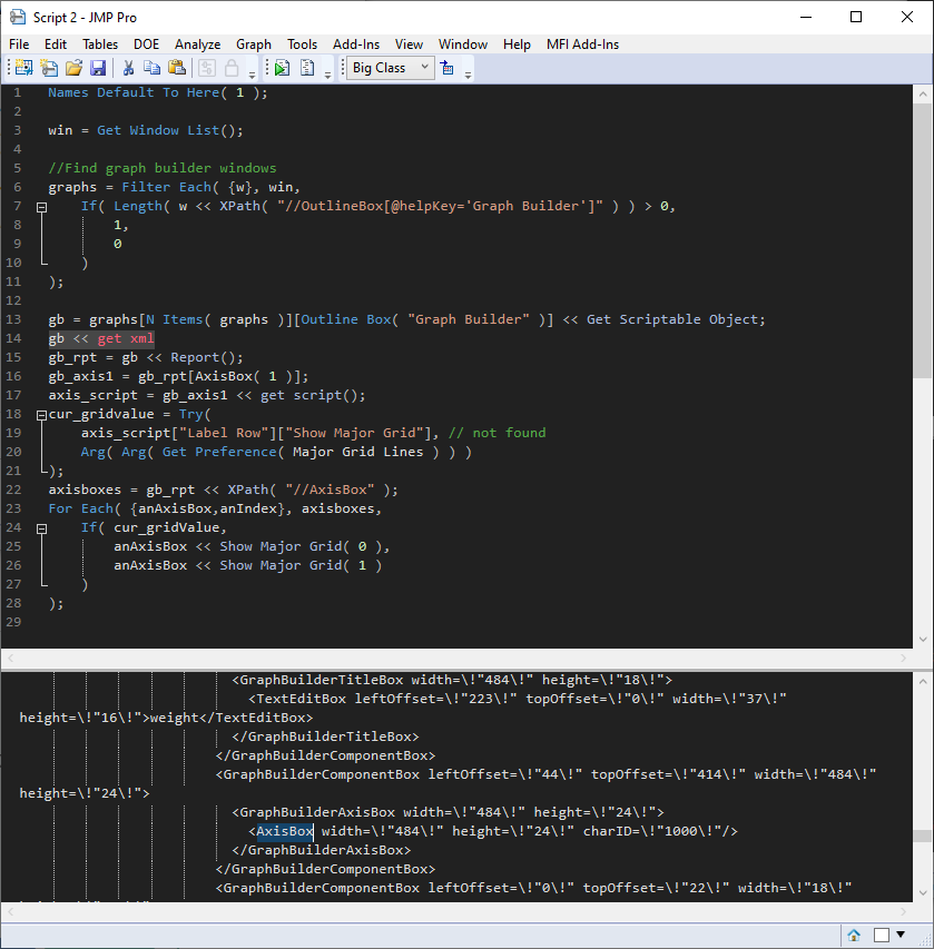 Solved Toggle Visibility Of Major Grid Lines In Graph Builder Via Keystroke Jmp User Community