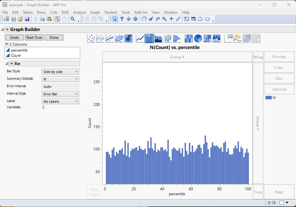 Solved: Re: How to draw a chart with percentile on the horizontal axis ...