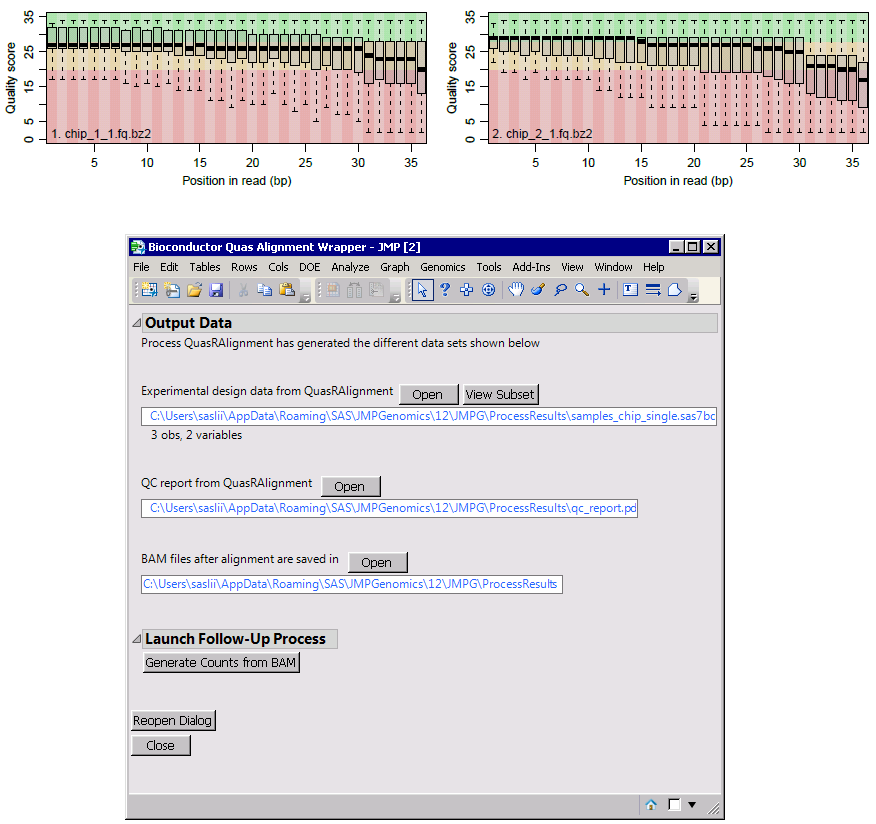 JMP Genomics QuasR Alignment add-in - JMP User Community