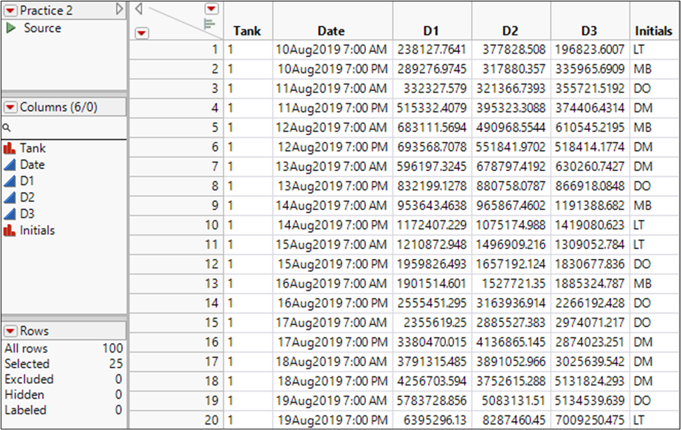 Excel Import Hands-on Activities Solutions - JMP User Community