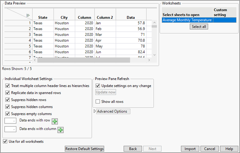 Excel Import Hands-on Activities Solutions - JMP User Community