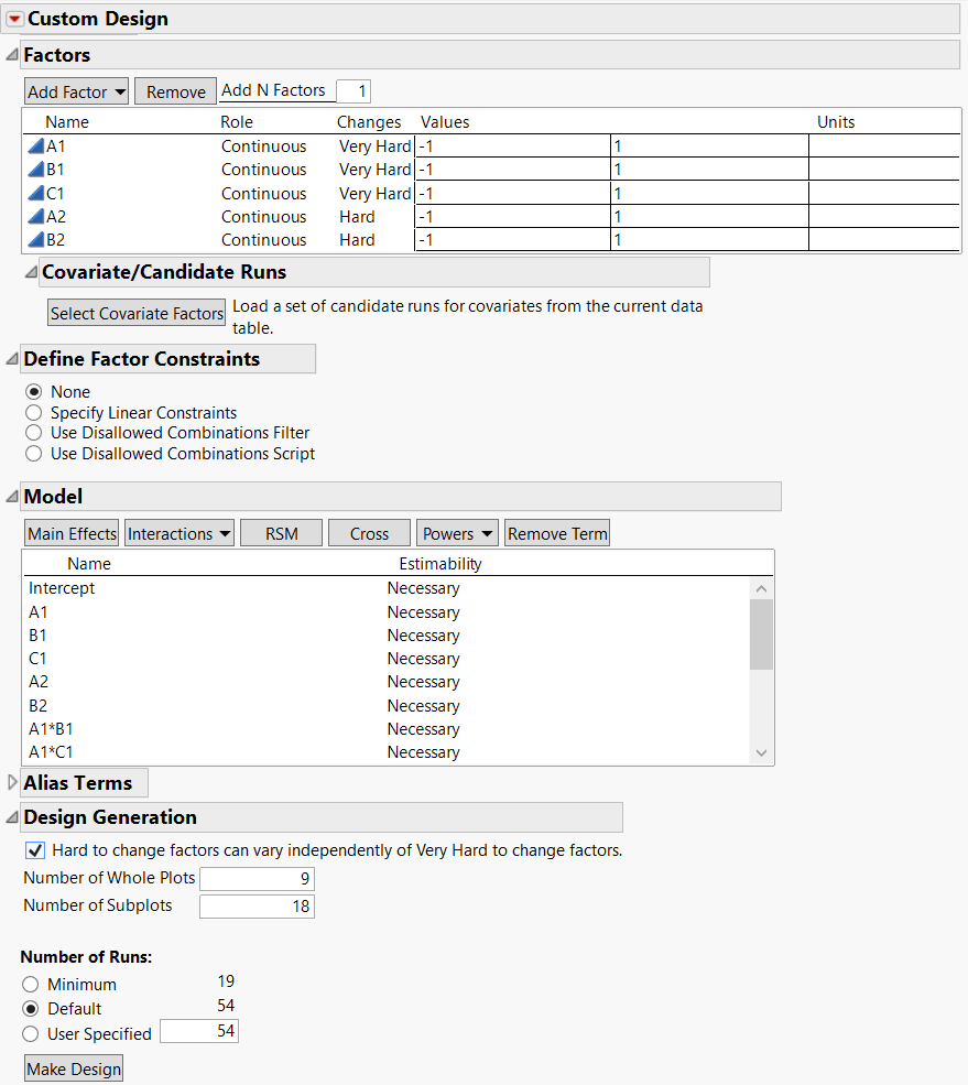 Two Step Doe Jmp User Community 