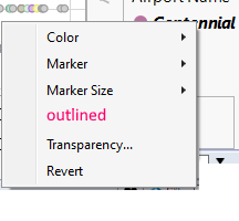 Marker drawing mode: Outlined - individual setting for every legend ...