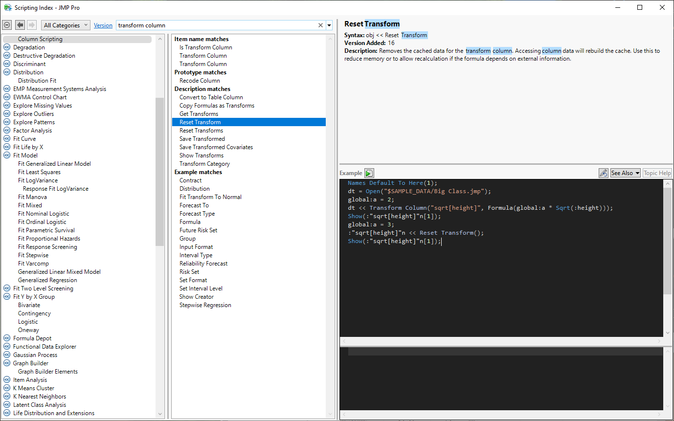 Rerun Transfrom Column Jmp User Community 