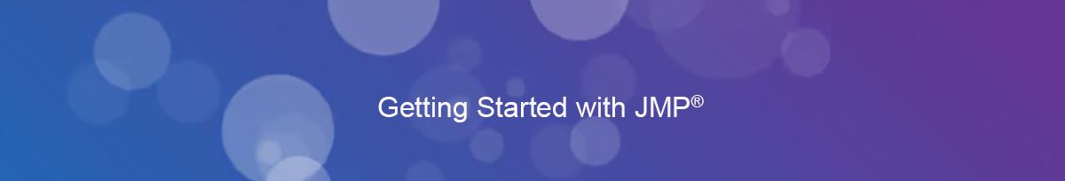 Getting Started With Jmp Jmp User Community 