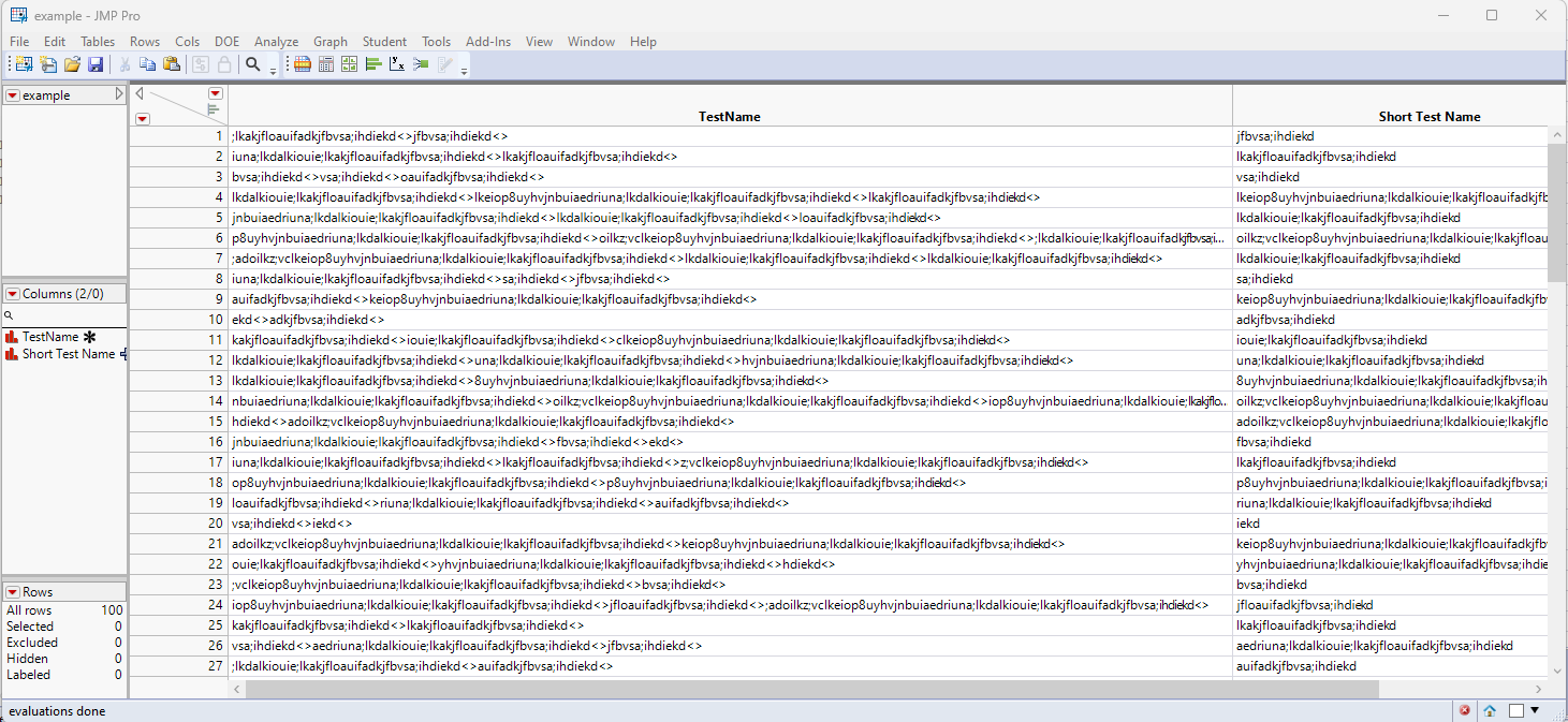 Modifying Column Names Jmp User Community