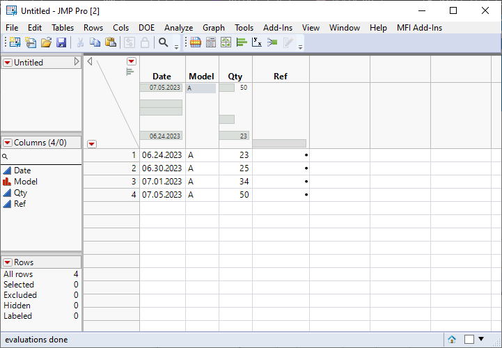 Solved: Update table according to the date less than or equal to the reference file - JMP User ...