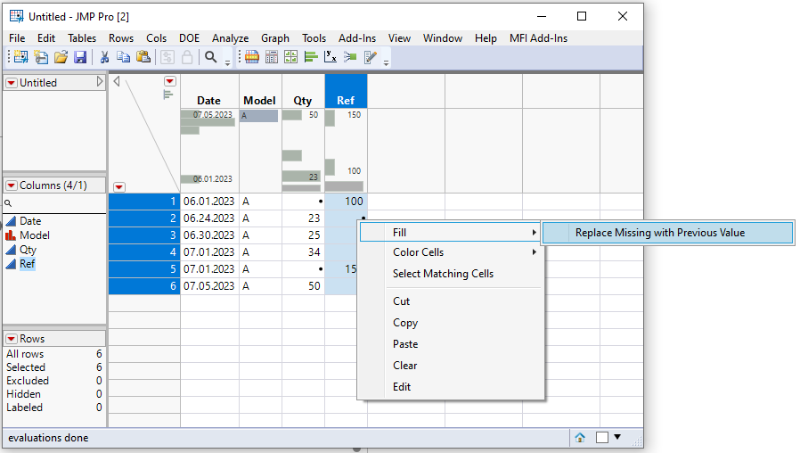Solved: Update table according to the date less than or equal to the reference file - JMP User ...