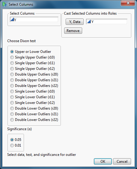 Dixon Q Test for Outliers (Updated) - JMP User Community