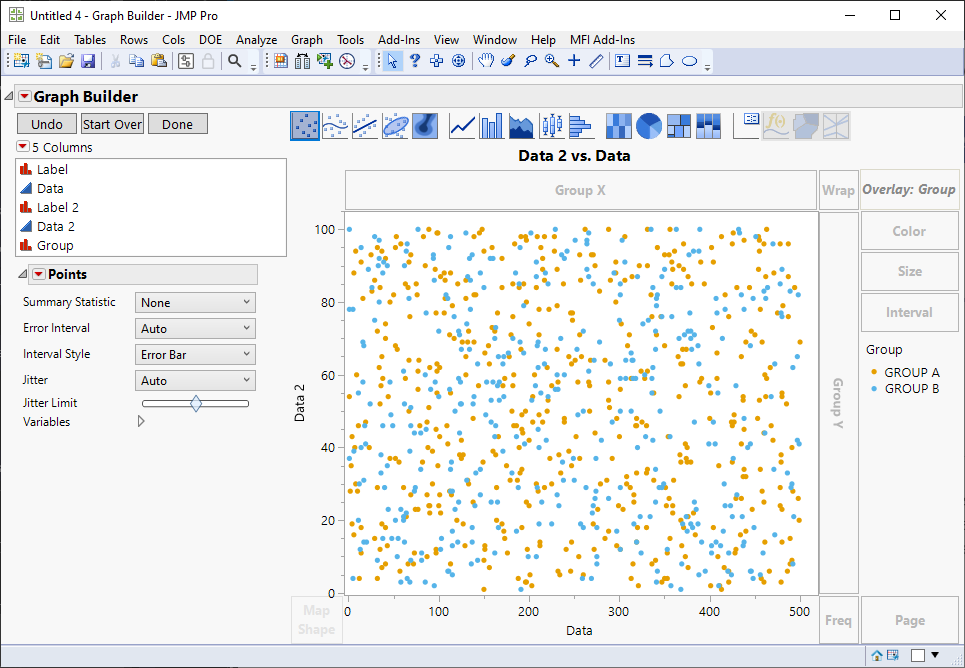 How to Overlay scatterplot of data pairs with separate axes - JMP User Community
