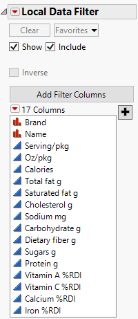Local Data Filter (Windows) - JMP User Community