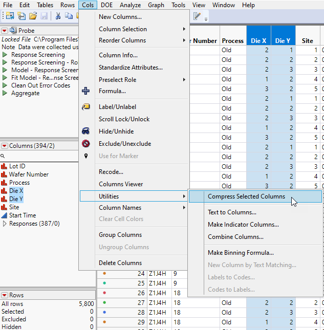Make Data Files Smaller - JMP User Community