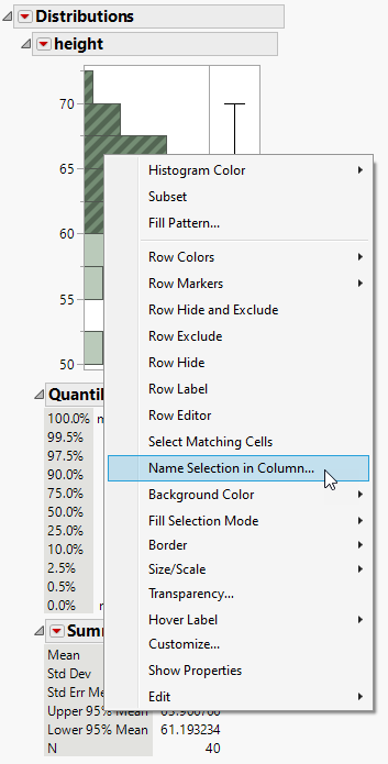 Name Selected Rows In A New Column Jmp User Community