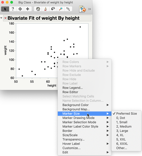 Change Marker Sizes (macOS) - JMP User Community