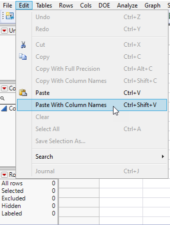 Paste Data with Column Names - JMP User Community