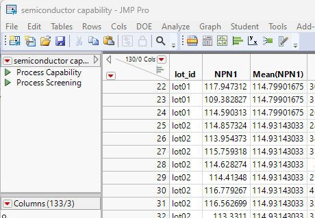 Solved: How can I create a column for the statistics (means,max,min) of specific lots (s ...