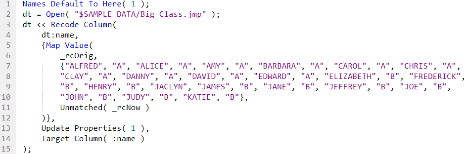 Reformat Script Protect Some Code Jmp User Community