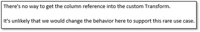 Option or function to evaluate a custom column formula at once, or ...