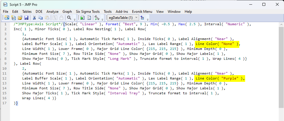Solved: How to (1) change default color in AxisBox and (2) add reference line in only on ...