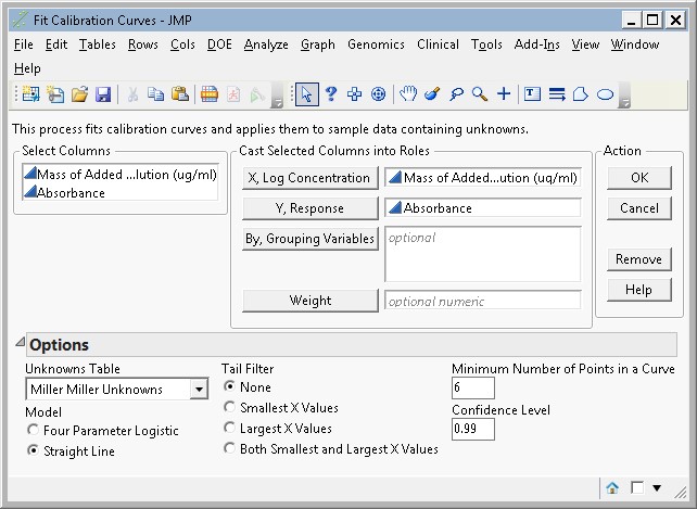 Calibration Curves - JMP User Community