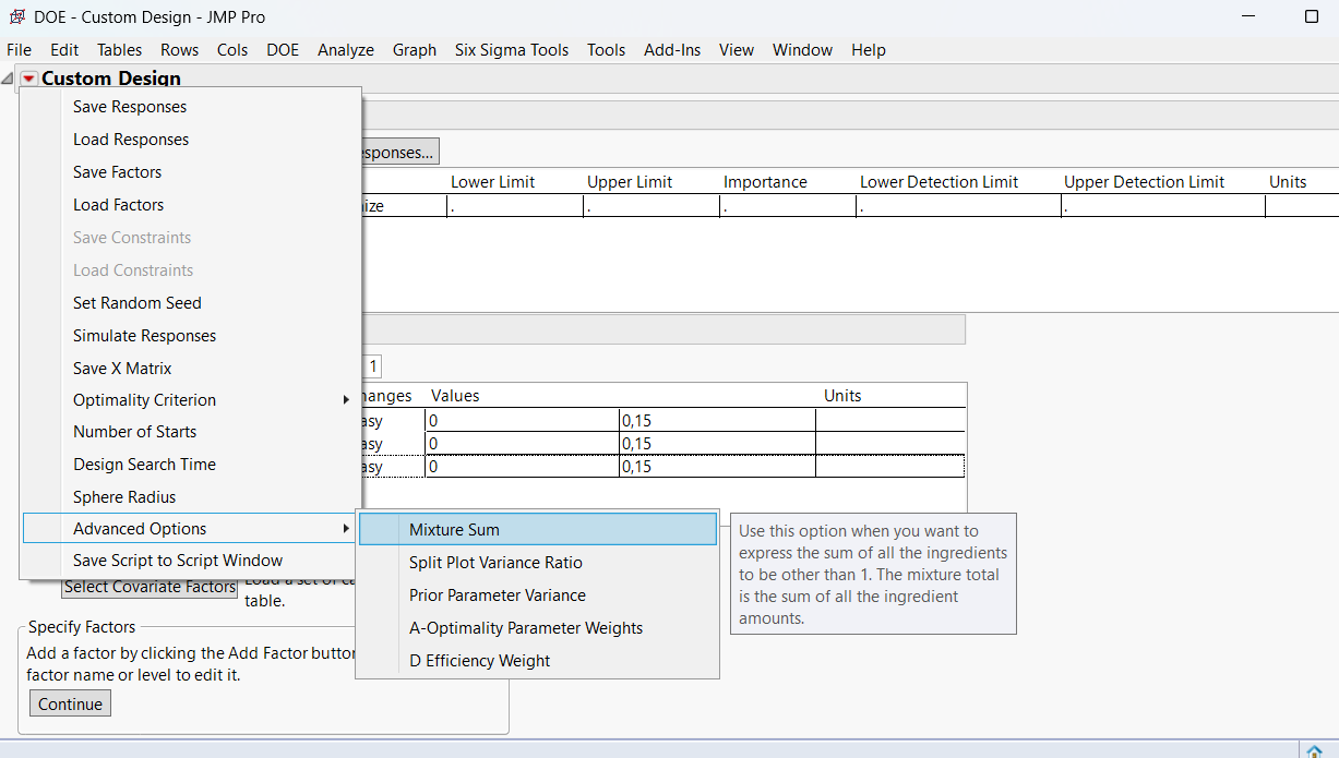 Solved Guidance On Mixtures Design Approach For A 6 Component Mixture