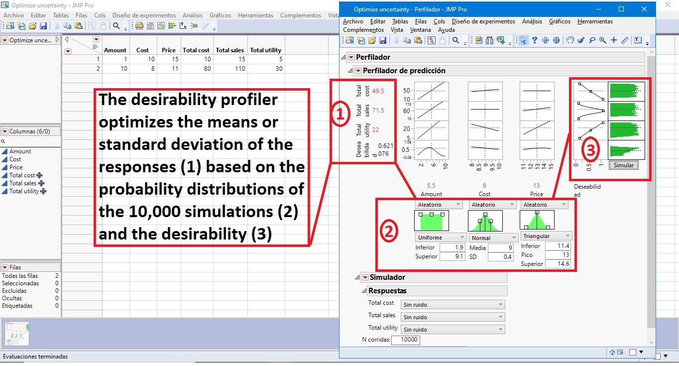 How to optimize factors with uncertainty in 1 step with JMP? - JMP User ...