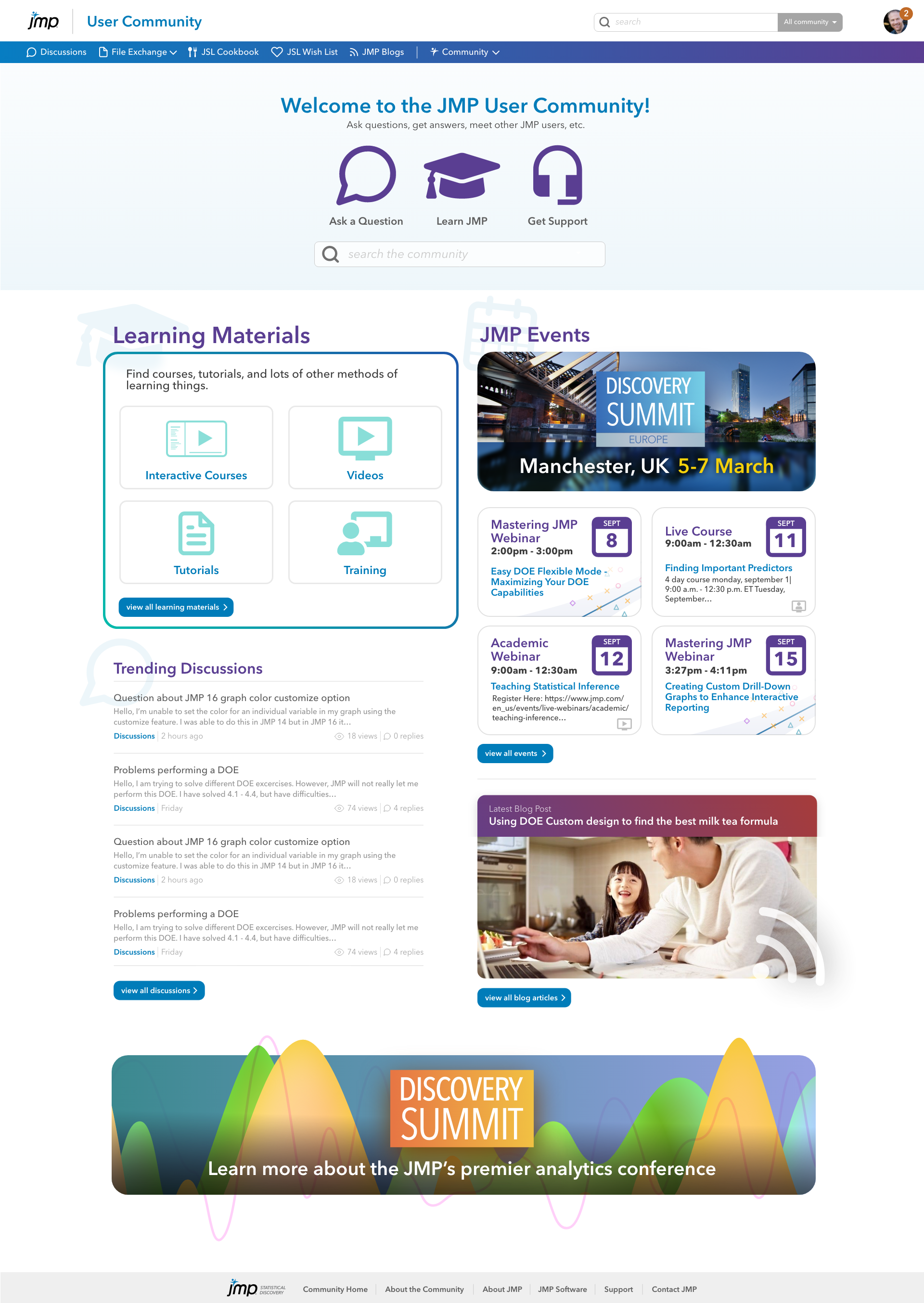 Jmp Home Screen Jmp User Community