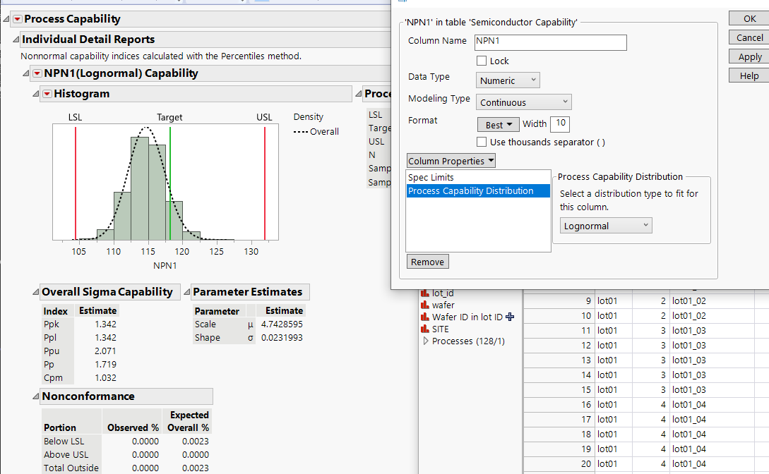 Non-normal distributions in the Process Capability and Process Screening Platfor... - JMP User ...