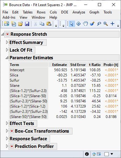 DOE Code and Uncoded levels of factor - JMP User Community