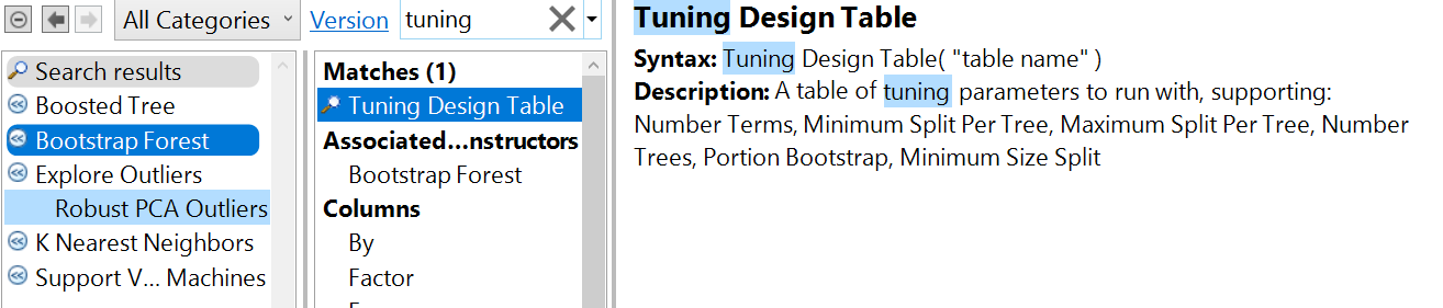 Solved Malfunction In Bootstrap Forest With Tuning Design Table Jmp