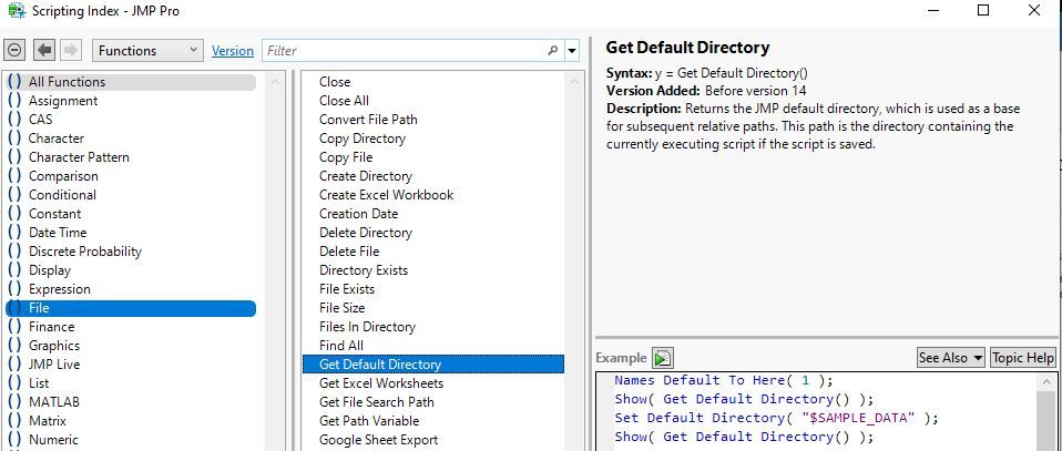 Solved How To Get The Path To The Current Project File Jmp User Community