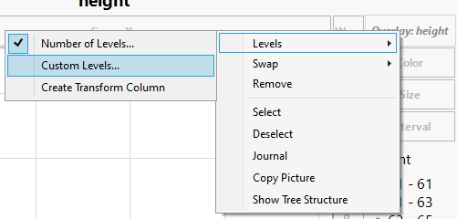 Custom Binning How To Edit Transform Column Settings Jmp User Community 
