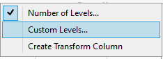 Custom Binning - how to edit Transform Column settings? - JMP User Community