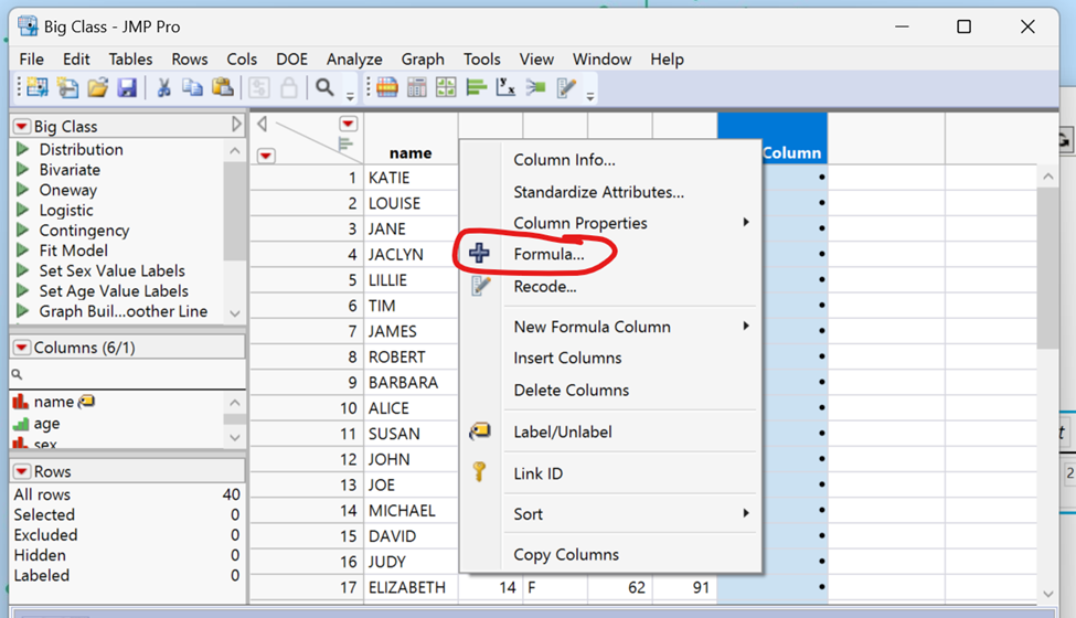 Preparing your data - JMP User Community