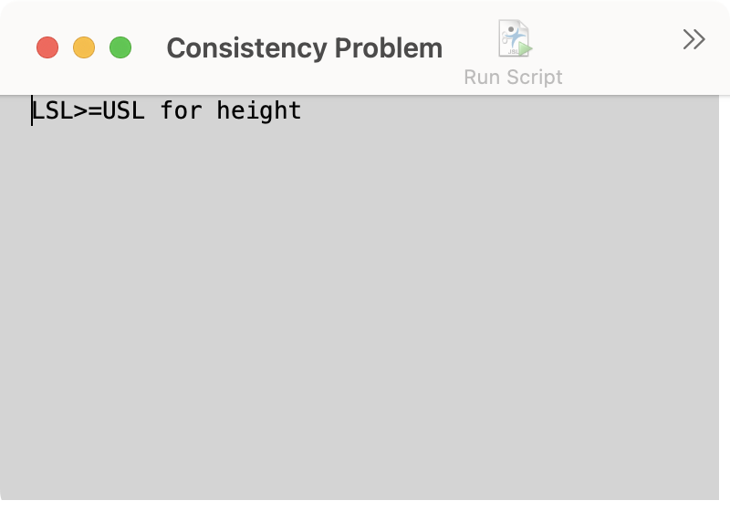 Allow Spec Limit Settings To Be Equal Usl Lsl Jmp User Community 