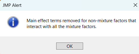 Solved: Mixture DOE with covariate batch effects - JMP User Community
