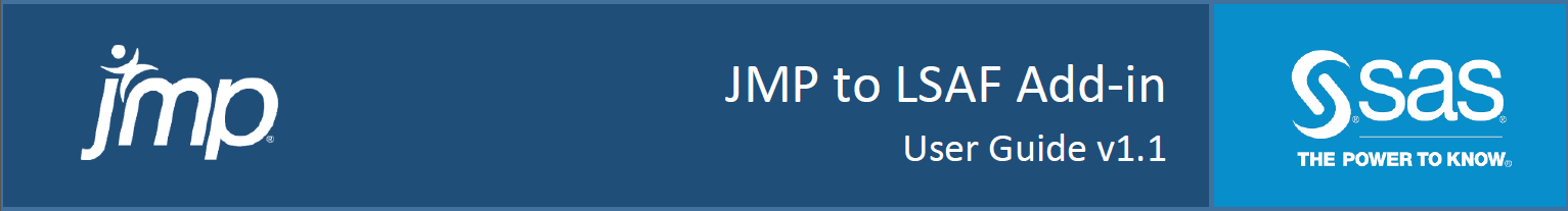 JMP to LSAF Add-In - JMP User Community