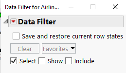 Local Data Filter - don't disable the SELECT option (💚) - JMP User ...
