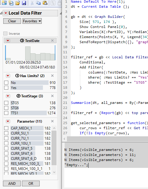 Solved: How to use Filter Change Handler to work with Page option in Graph Builder? - JMP User ...